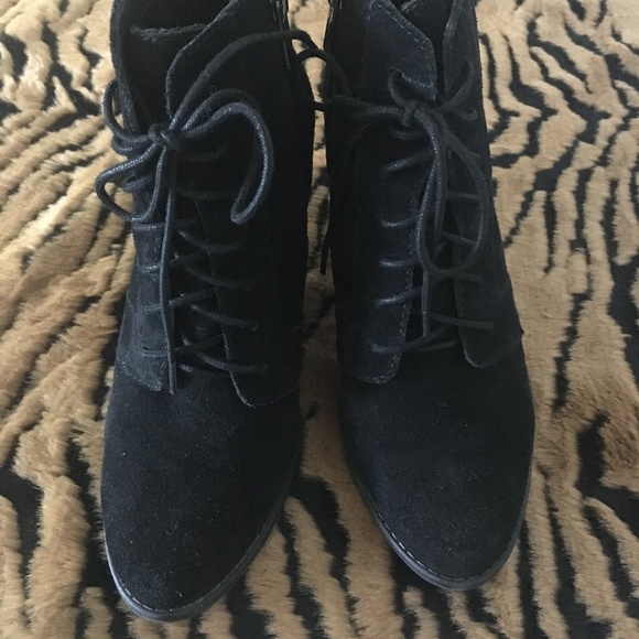 Shoes | Jessica Simpson Black Split Suede Booties | Poshmark